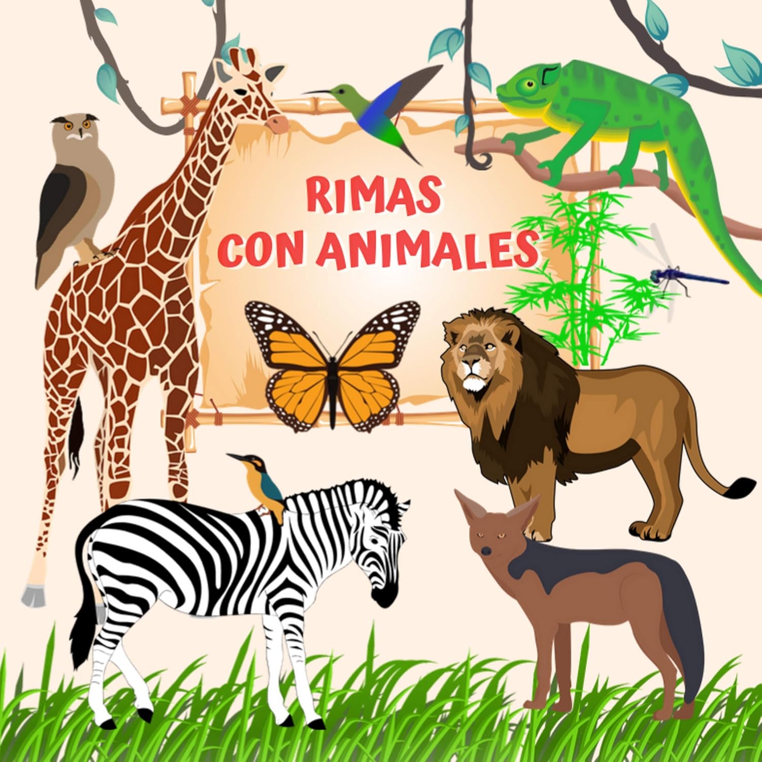 RIMAS CON ANIMALES: LIBRO INFANTIL | IDENTIFICA LOS ANIMALES QUE RIMAN ...
