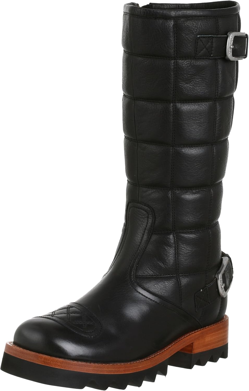 Amazon.com | Jim Barnier Women's Motto Boot,Black Atlas,8 M | Mid-Calf