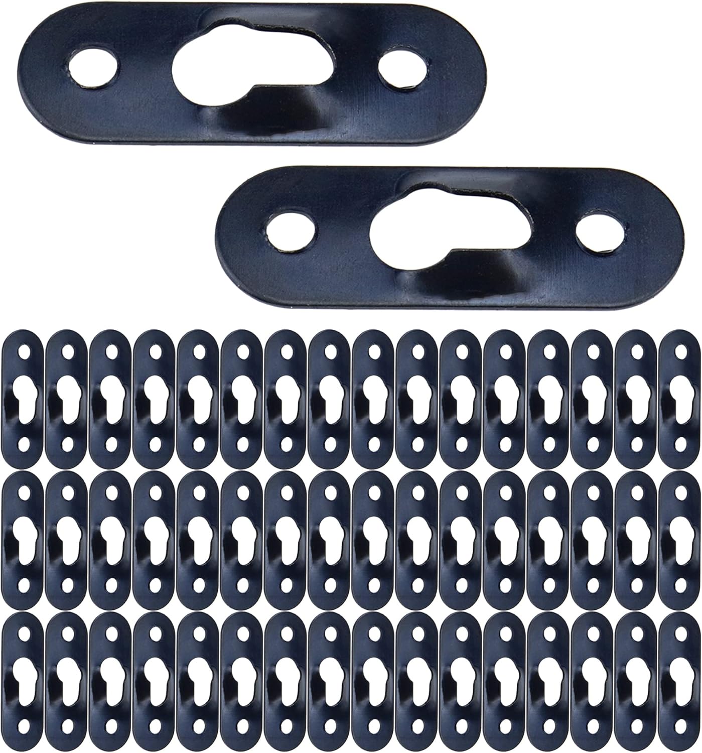 UTALIND 50 Pcs Metal Single Keyhole Hangers, Plates Hanging Brackets ...