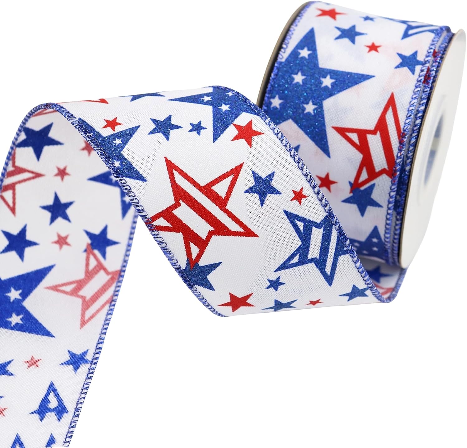 Amazon.com: Patriotic Ribbons American Flag Star Striped Wired Ribbon ...