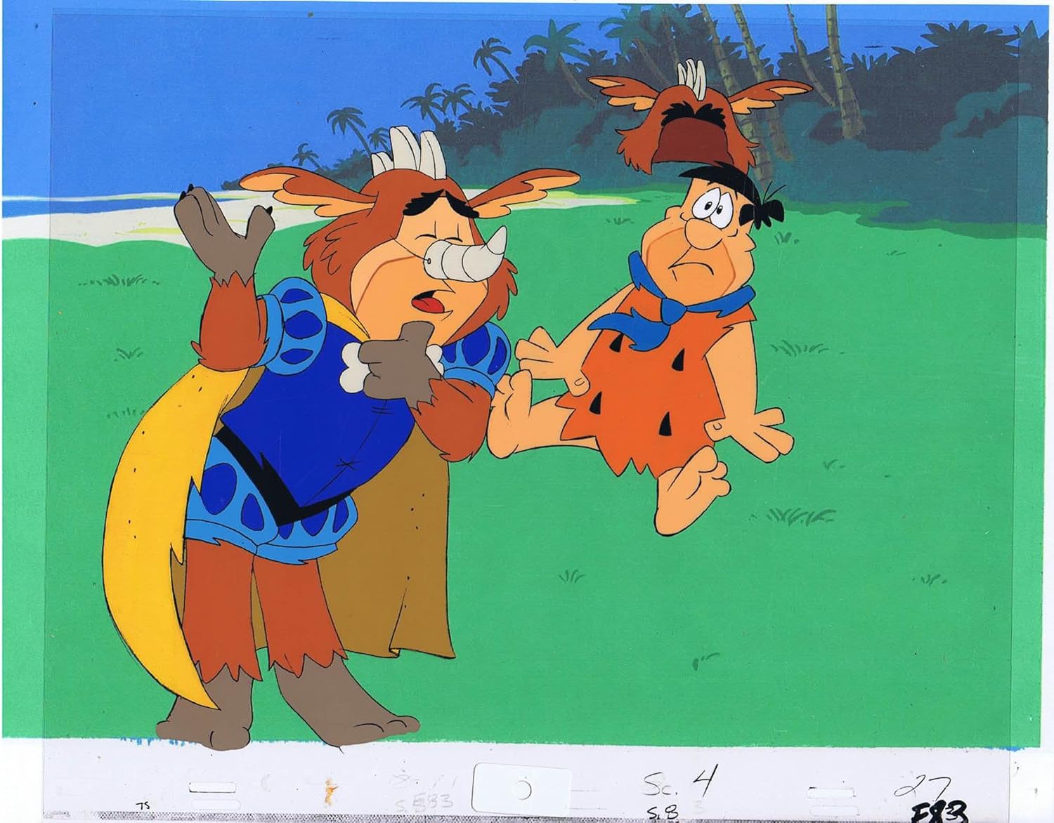 Flintstones Original Animation Production Cel at Amazon's Entertainment ...