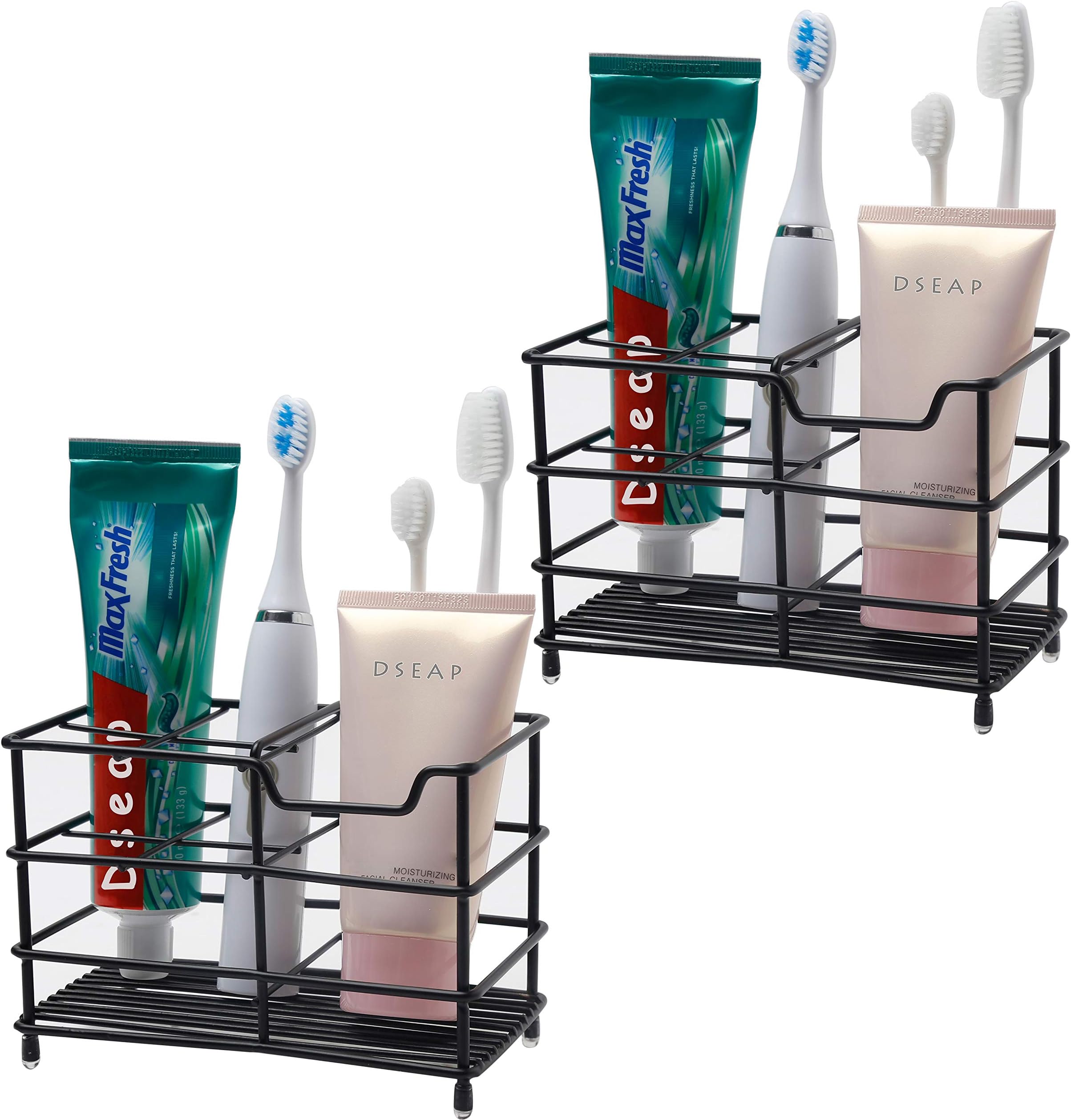 BeFunky Stainless Steel Bathroom Toothbrush Holder Stand Sturdy Storage ...