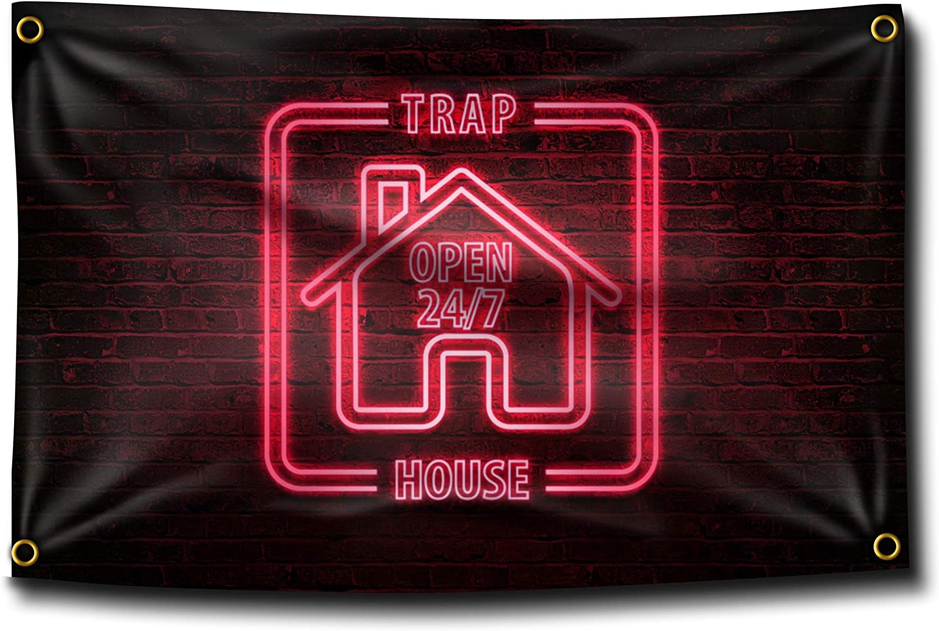 Amazon.com : Banger - Trap House Neon Sign Motivational Inspirational ...