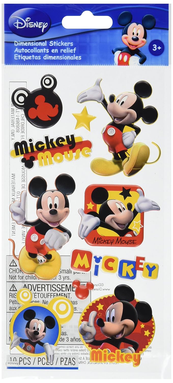 EK Success Disney Puffy Stickers-Mickey Mouse : Amazon.in: Toys & Games
