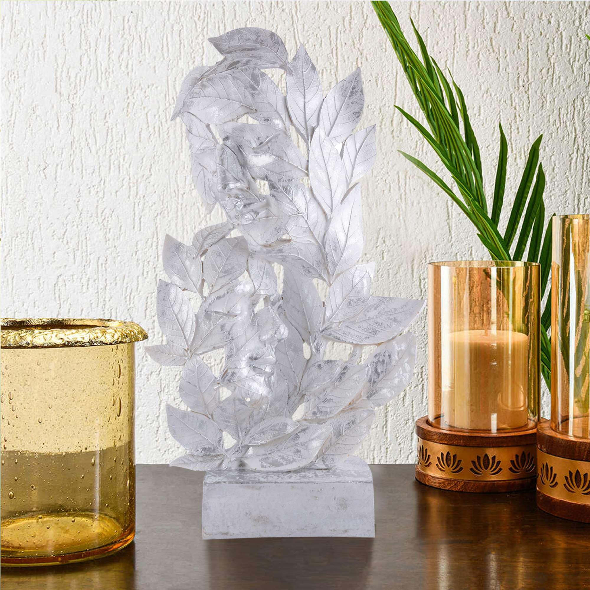 Buy RAMA CRAFT RomentIc Love Couple Face Statue Silver Showpiece for ...