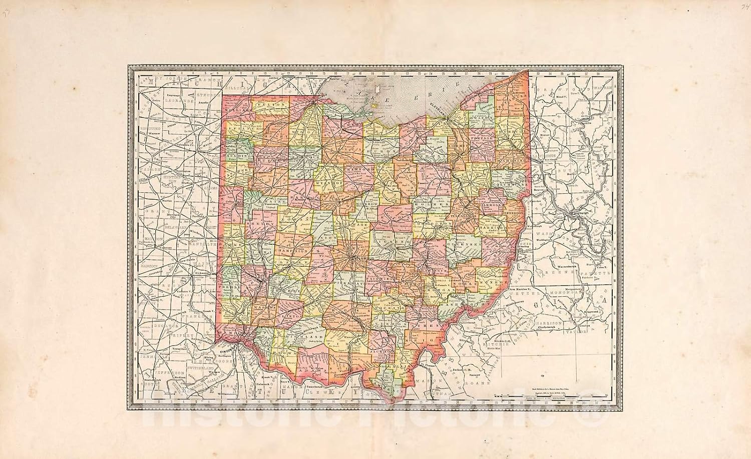 Amazon.com: Historic 1892 Wall Map - Historical Atlas of Paulding ...