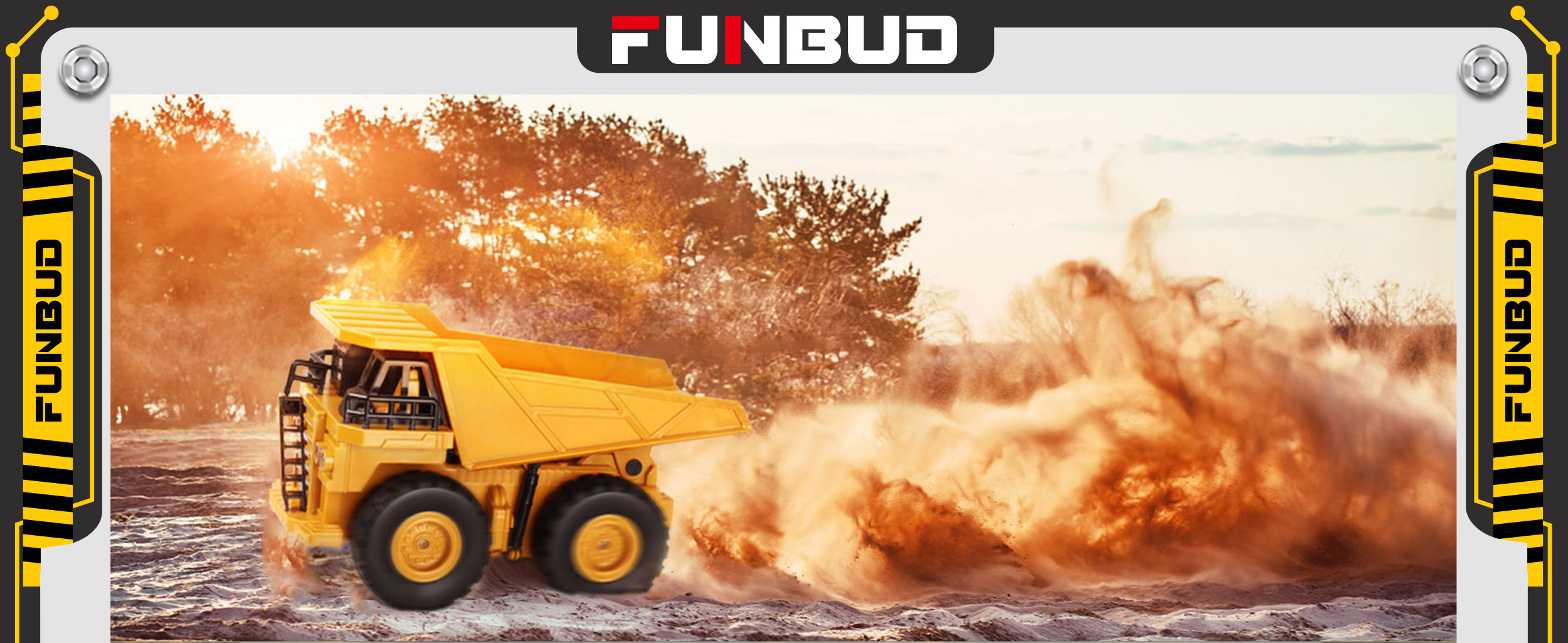 Snapklik.com : Funbud Remote Control Dump Truck For Boys Ages 6-12
