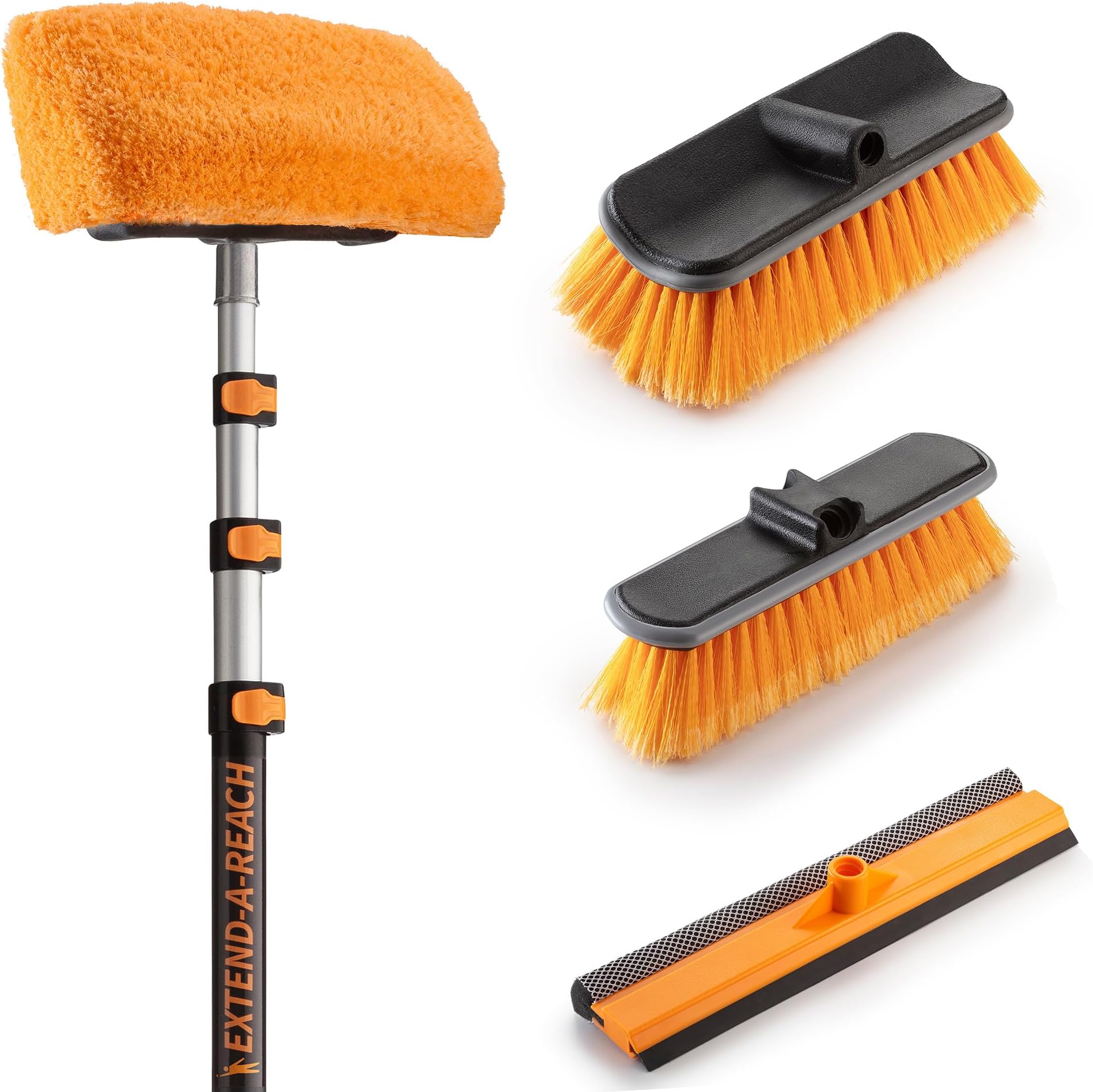Amazon.com: 30 Foot Exterior House Cleaning Brush Set & Duster Kit with ...
