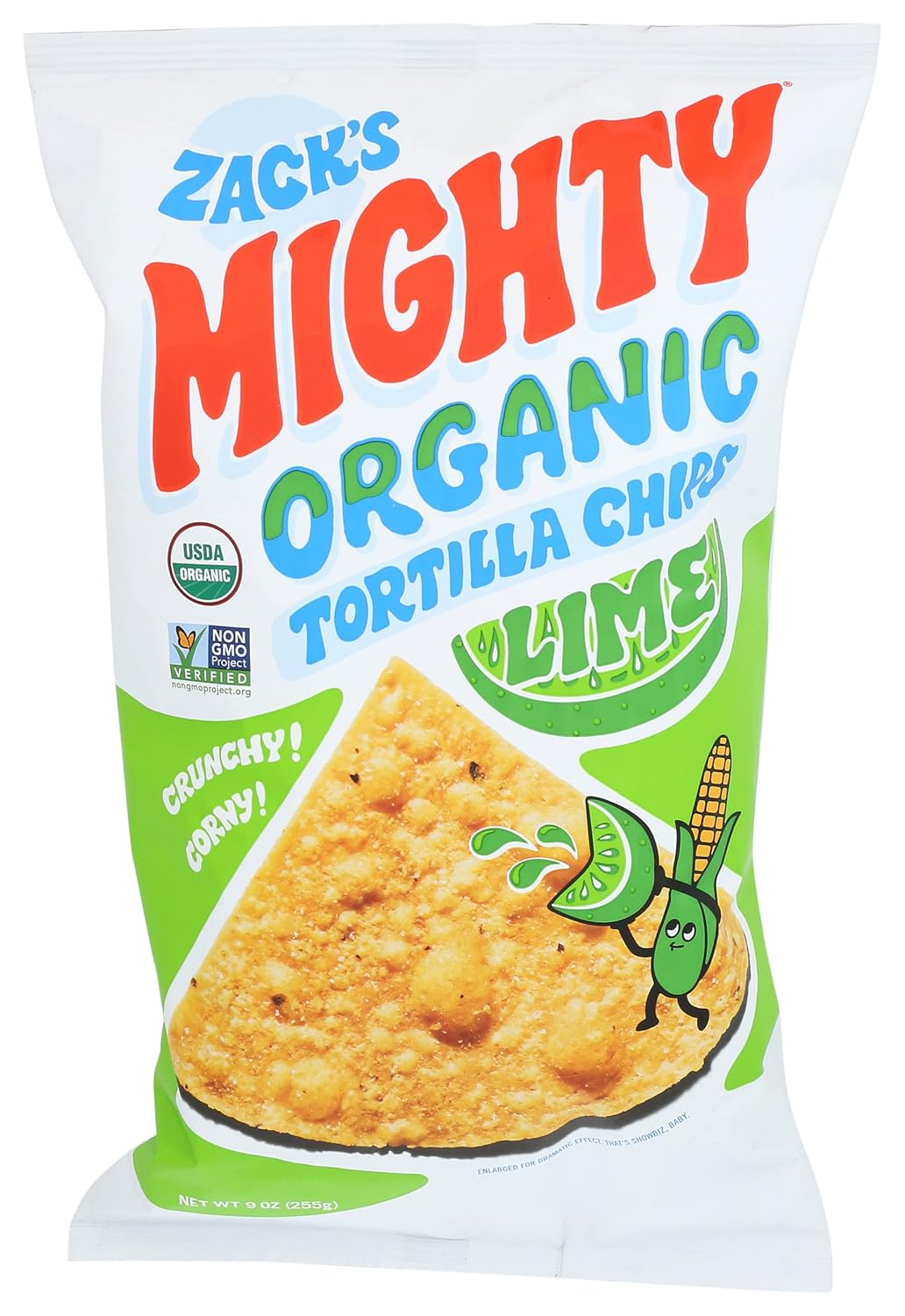 Amazon.com: Zack's Mighty Organic Lime Tortilla Chips, 9 OZ