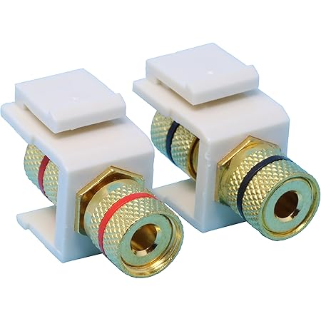 Amazon.com: (2 Pack) Banana Jack Plugs Keystone Jacks for Speaker ...