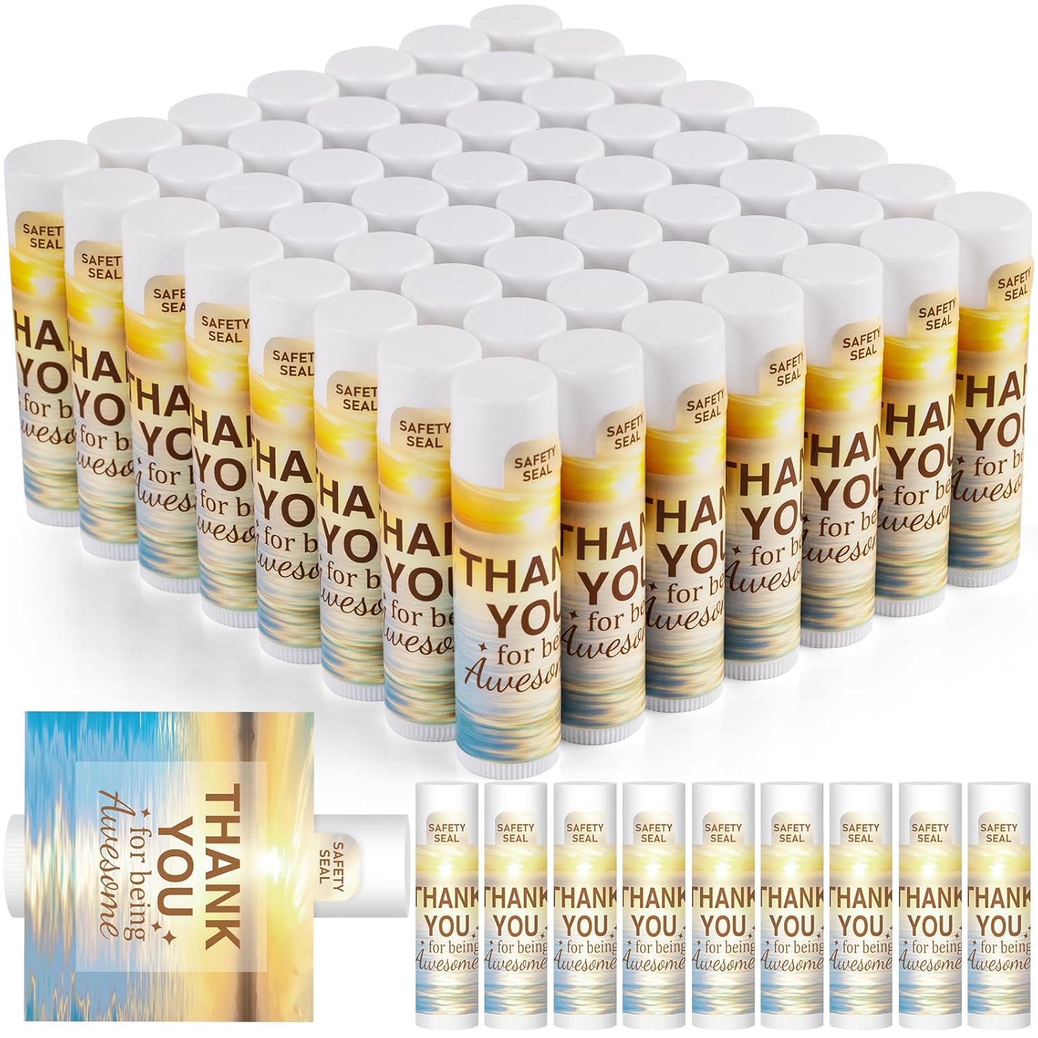 Amazon.com : DMSKY Appreciation Gifts 60 Pcs Lip Balm Bulk, Staff ...
