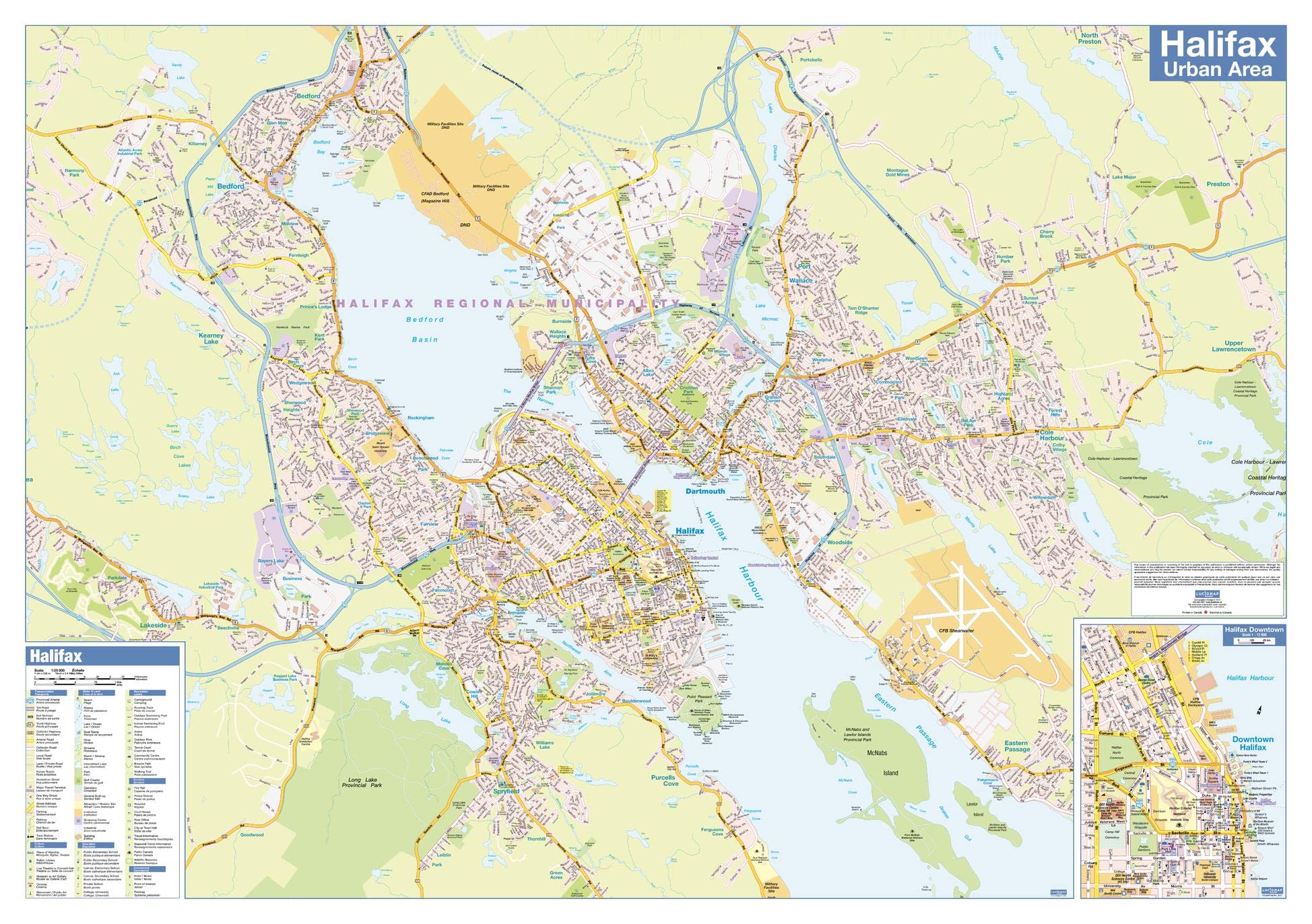 Halifax City Map
