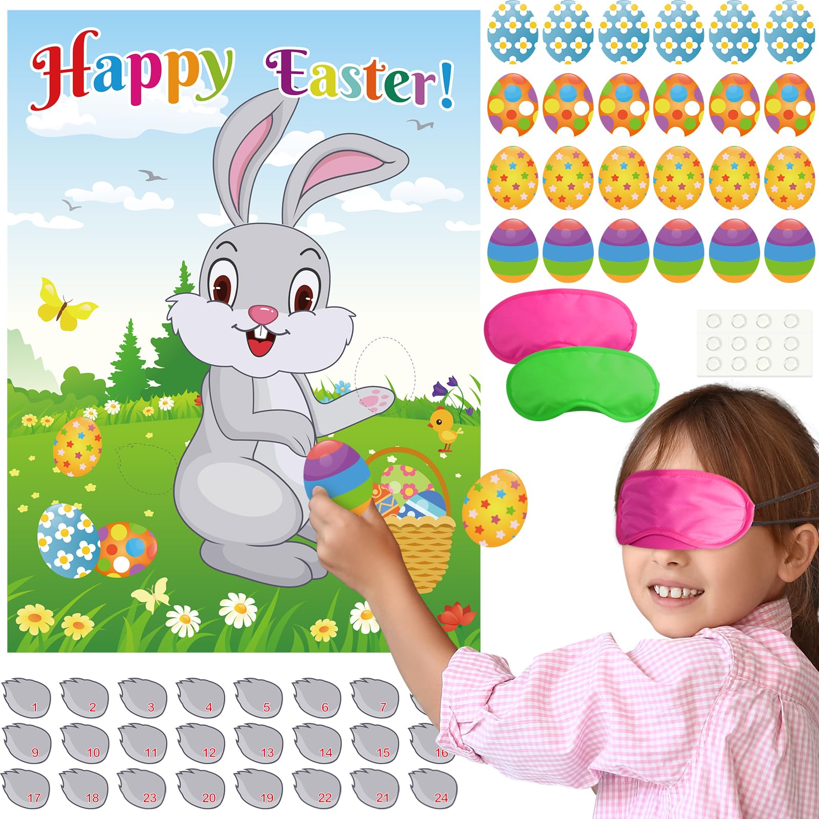 Plulon Easter Pin Game For Kids Pin The Tail On | Desertcart OMAN