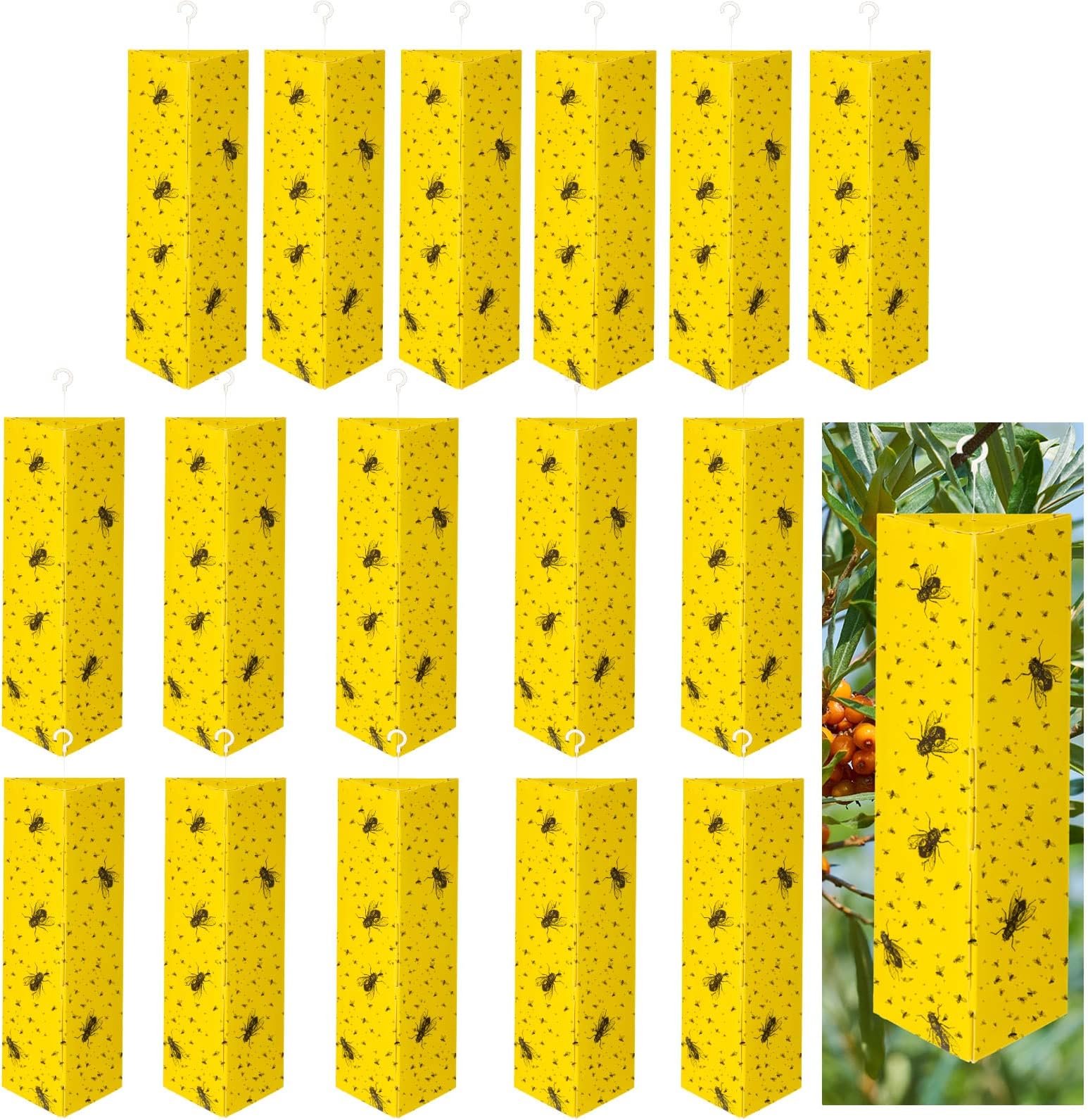 Amazon.com : Fruit Fly Traps Yellow Sticky Traps for Gnats Fruit Fly ...