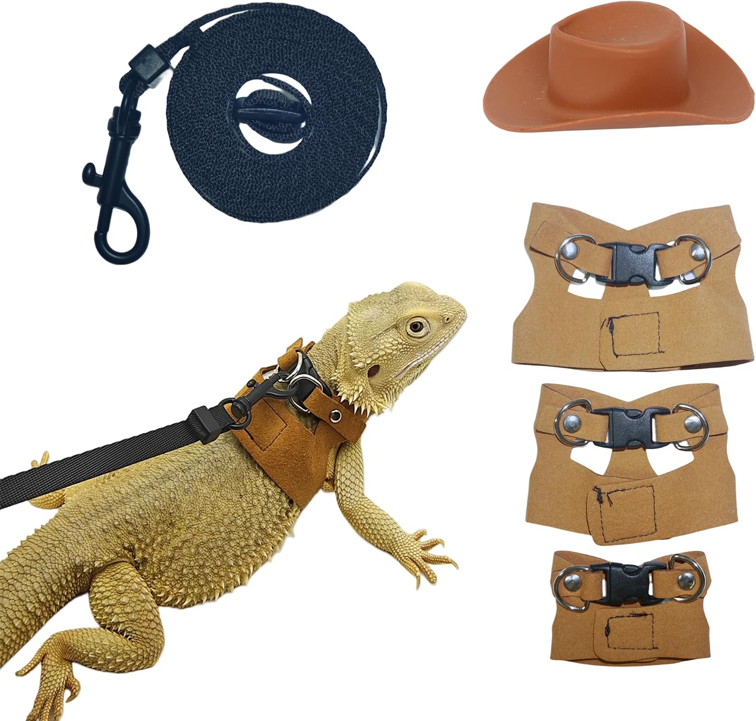 Amazon.com: AROMADANCE Reptile Pets Leash Harness Set with Jackets and ...
