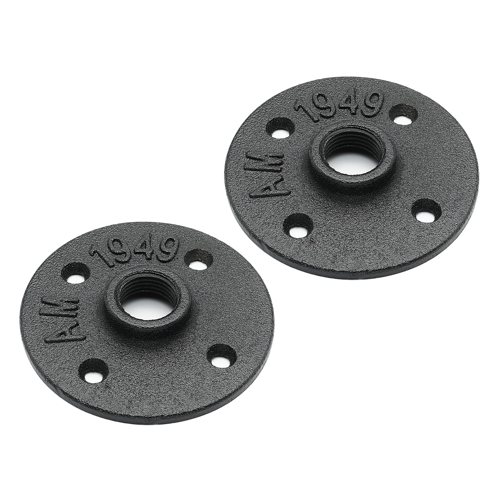 Snapklik.com : 1/2" Black Painted Floor Flange -Home Expert 30 Pack ...