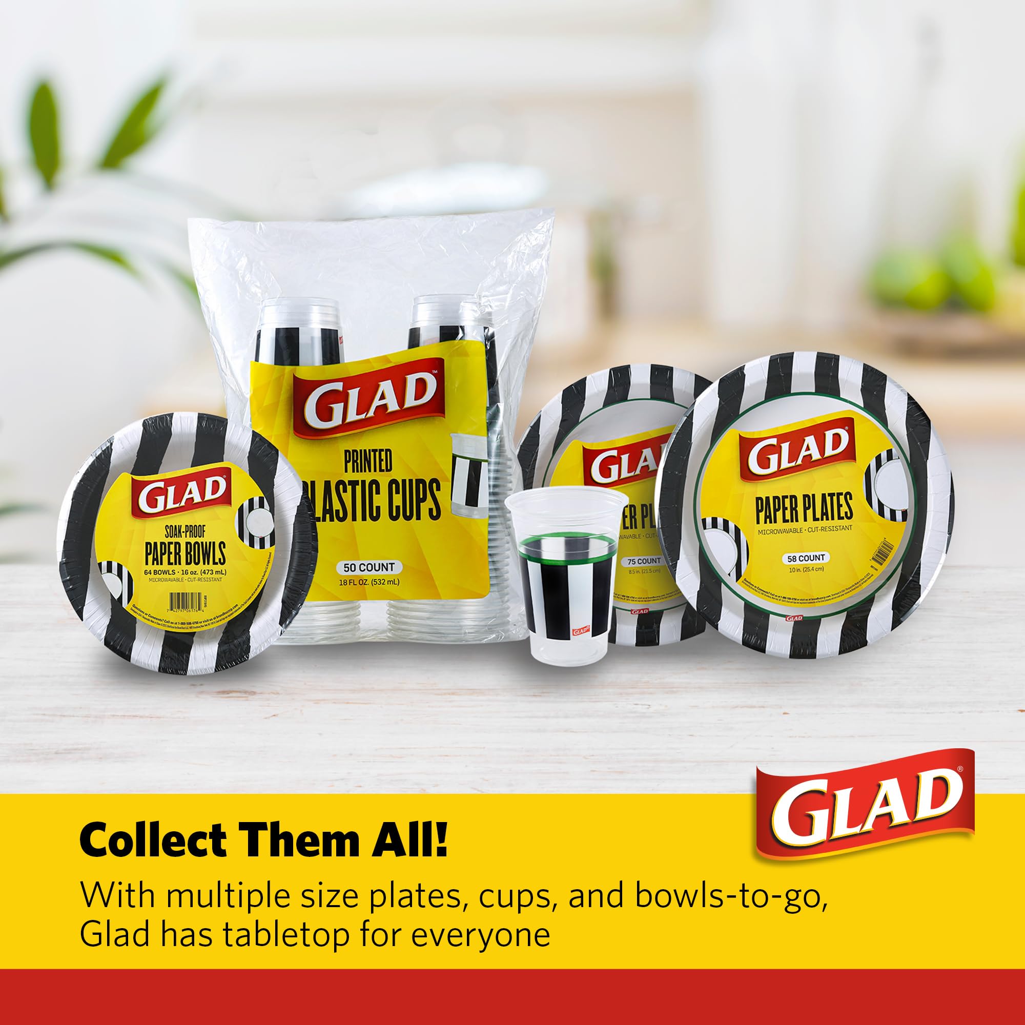 Snapklik.com : Glad Everyday Clear Plastic Cups