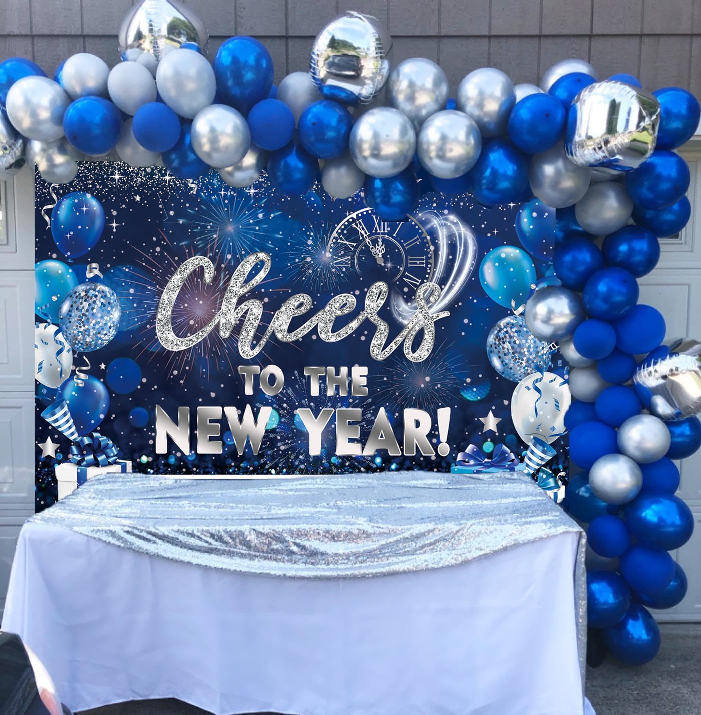 Snapklik.com : Happy New Year Backdrop 8x6FT New Years Decorations 2026 ...