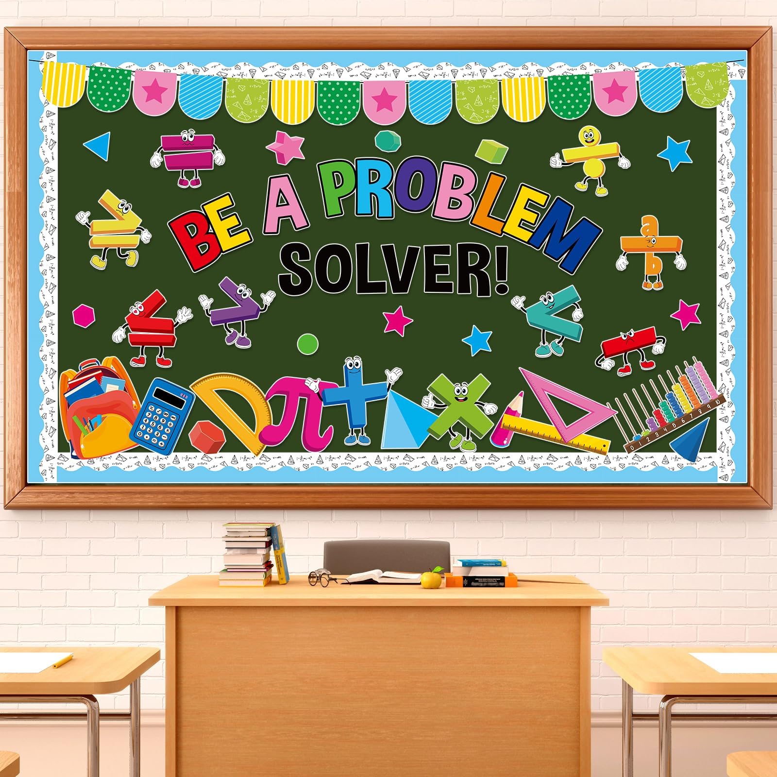 Amazon.com: Justforjoyful 79Pcs Math Classroom Bulletin Board ...