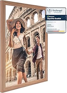 CABBEL Cadre photo 30x40 cm, Chêne, cadre stable en bois MDF, verre ...