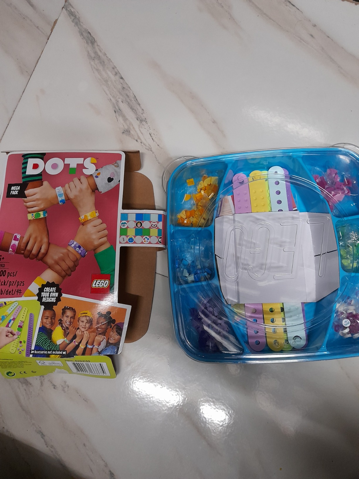 Buy LEGO 41913 Dots Bracelet Mega Pack Beads Jewellery Set Of 5 With ...