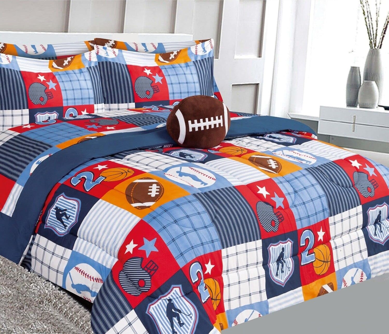 Amazon.com: 6 Piece Twin Girl Boy Teenager Toodler Comforter Bedding ...