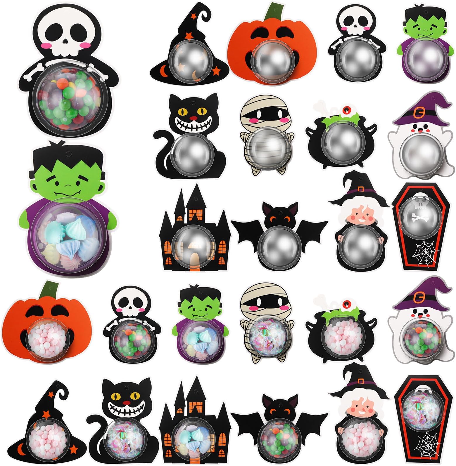 Amazon.com: Watersay 24 Set Halloween Candy Dispenser Candy Holder ...