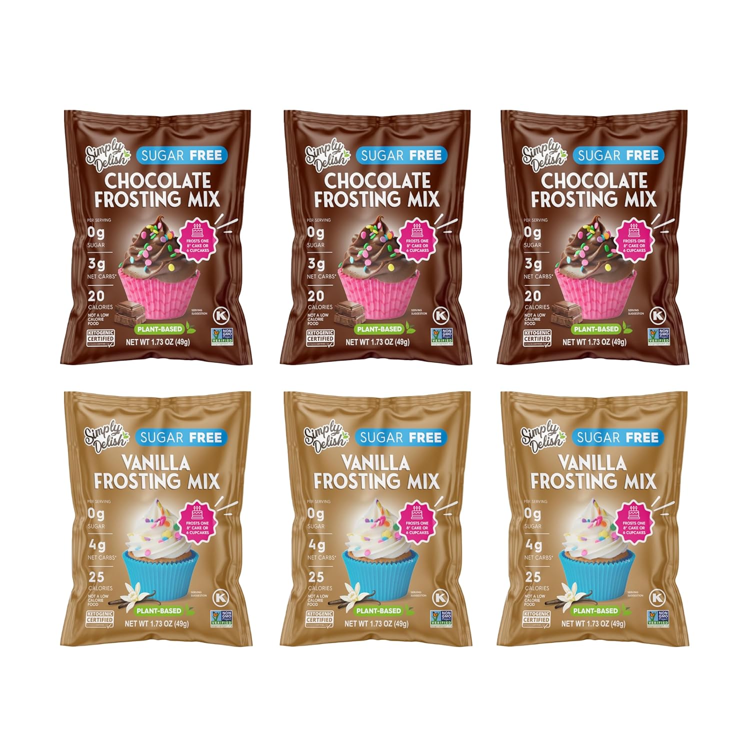 Amazon.com : Simply Delish All-Natural Vegan Sugar-Free Vanilla and ...