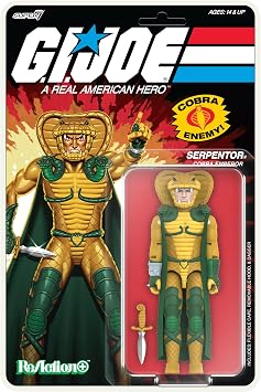 Amazon.com: Super7 Reaction+ G.I. Joe Serpentor (Cartoon) - 3.75" G.I ...