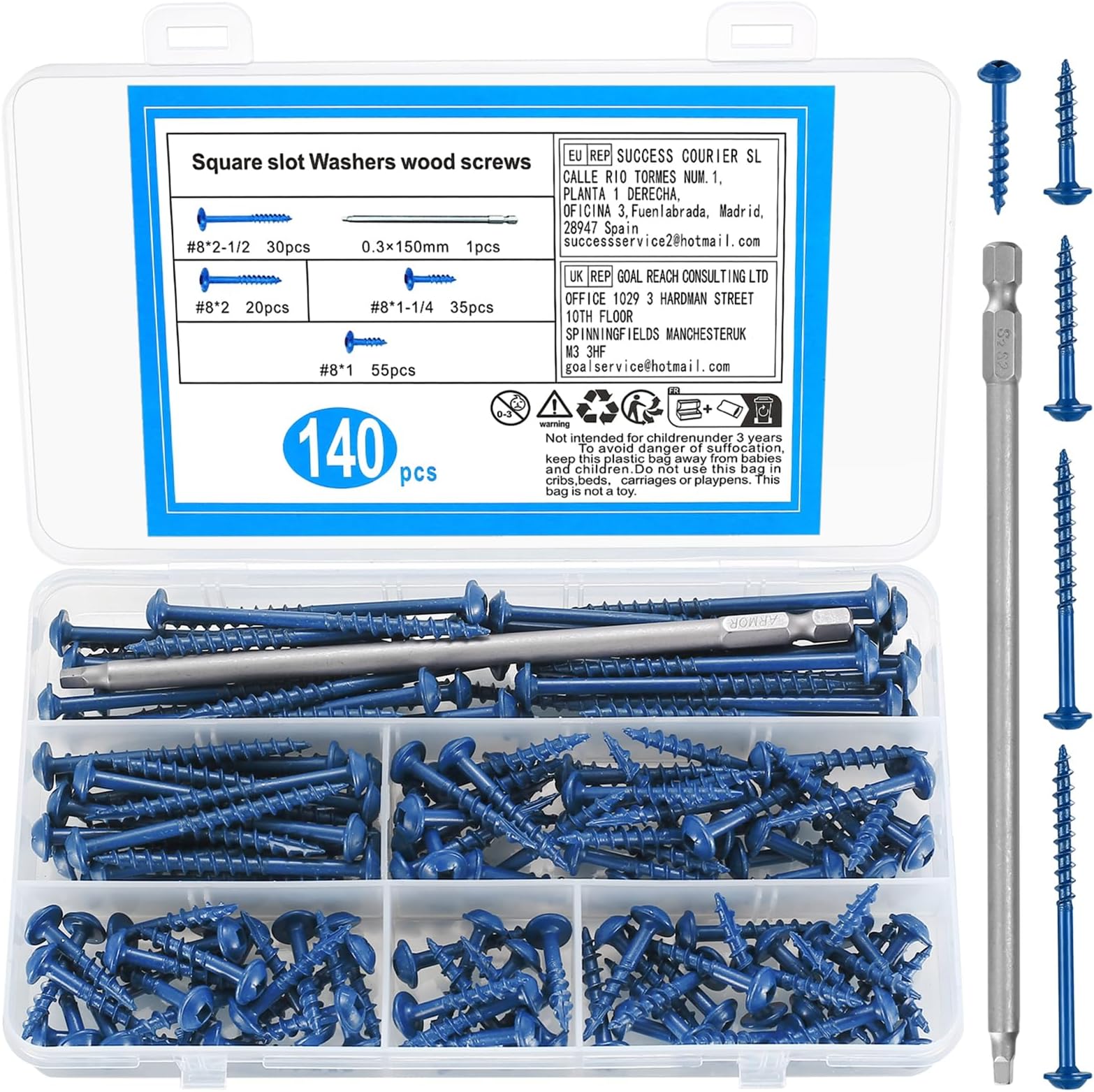 Trend Pocket Hole Screws for Softwoods, 30mm Long, Pack of 500, Coarse ...