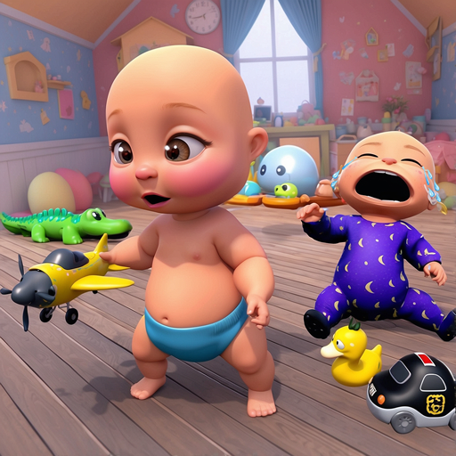 Virtual Mommy Cute Baby Twins Siblings Family Simulator - Free Daycare ...