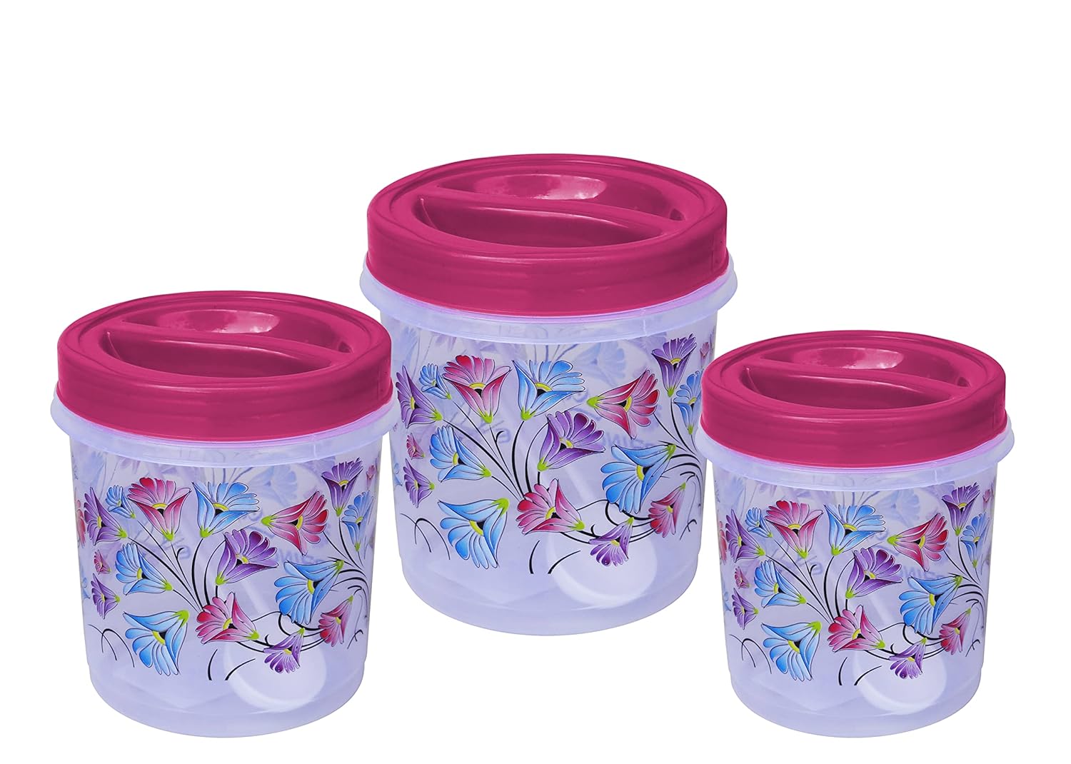 Buy Princeware - 9437-3 Twister Package Plastic Container, Set of 3 ...