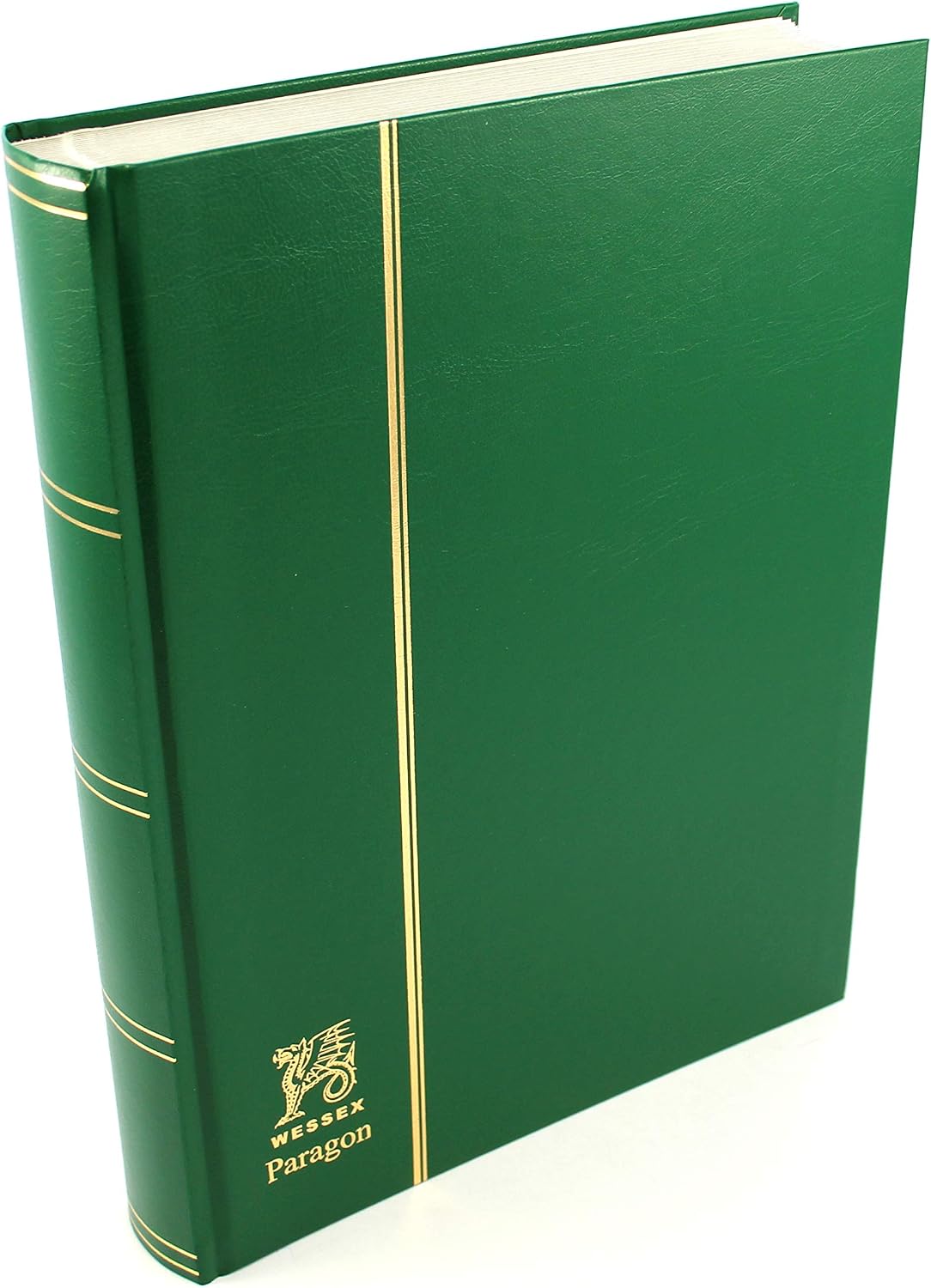 Green Wessex Paragon 32 page 64 side white page stamp stockbook ...