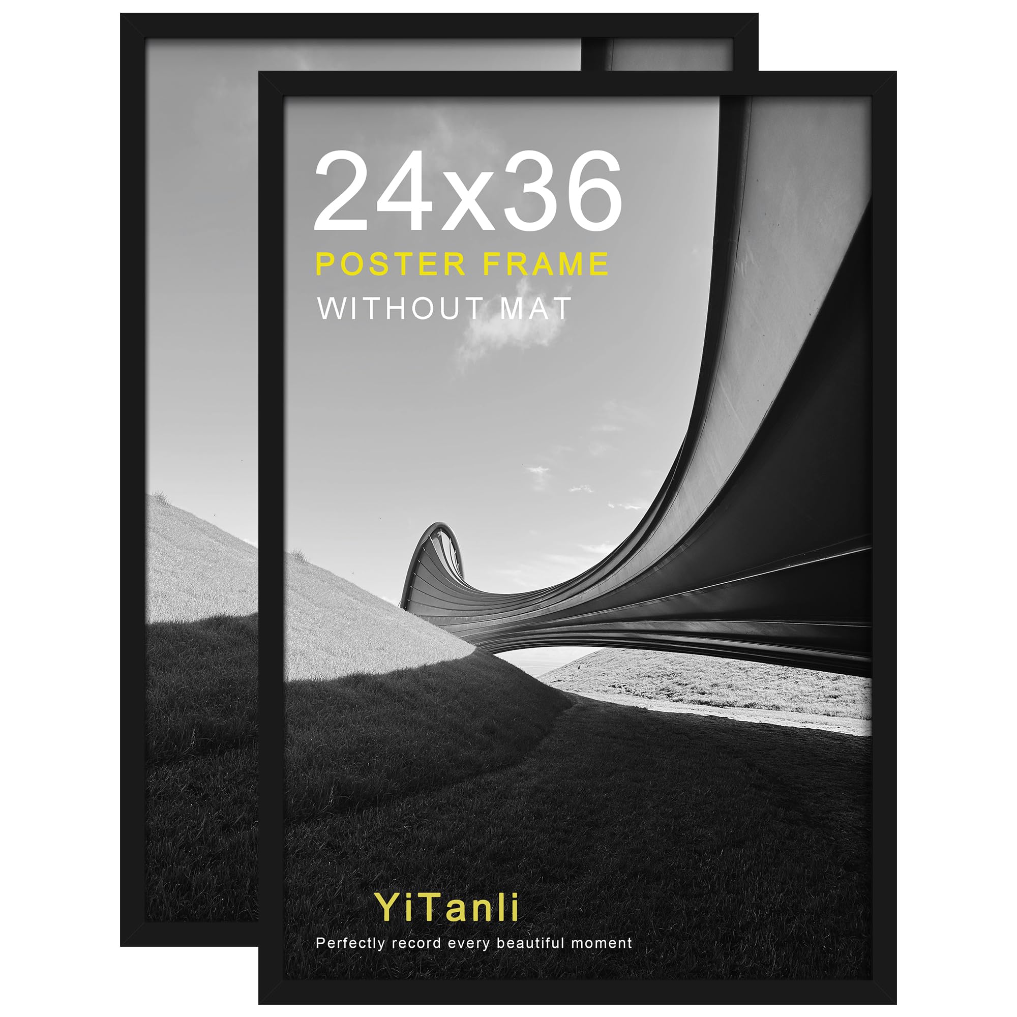 Amazon.com - YiTanli 24x36 Poster Frame, Black Poster Frames 24 x 36 ...