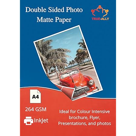 ERGIN A4 220gsm Dual-Side Matte Coated Inkjet Paper Water Proof (Pack ...