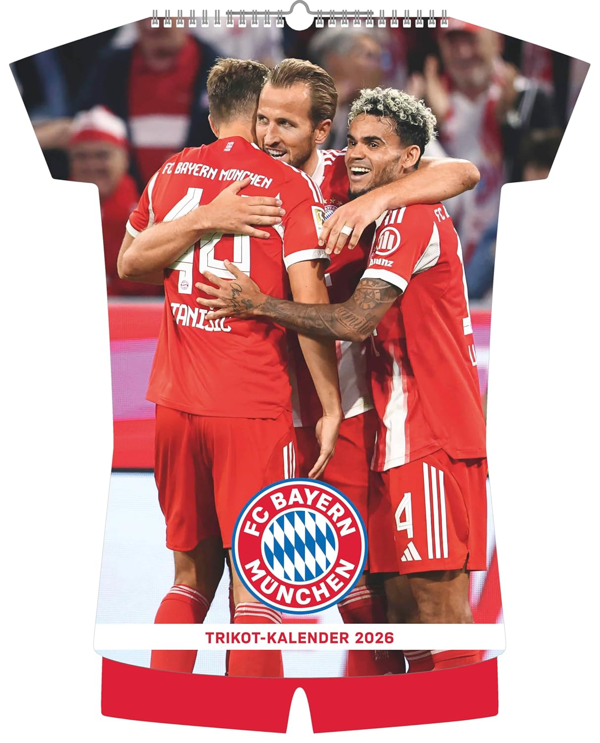 N Neumann - FC Bayern München 2026 – Trikotkalender 34x42 cm mit 12 ...
