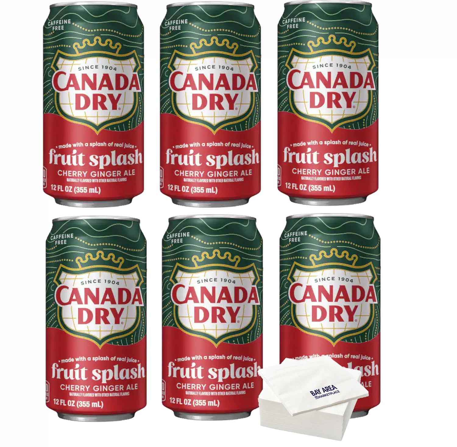 Amazon.com : Canada Dry, 12oz Cans, Pack of 6 (Fruit Splash) : Grocery ...