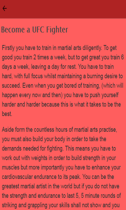 How To Become A UFC Fighter - App on Amazon Appstore