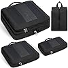 OBSGUMU Packing Cubes for Suitcases,10 Pcs Compression Organiser Bags ...
