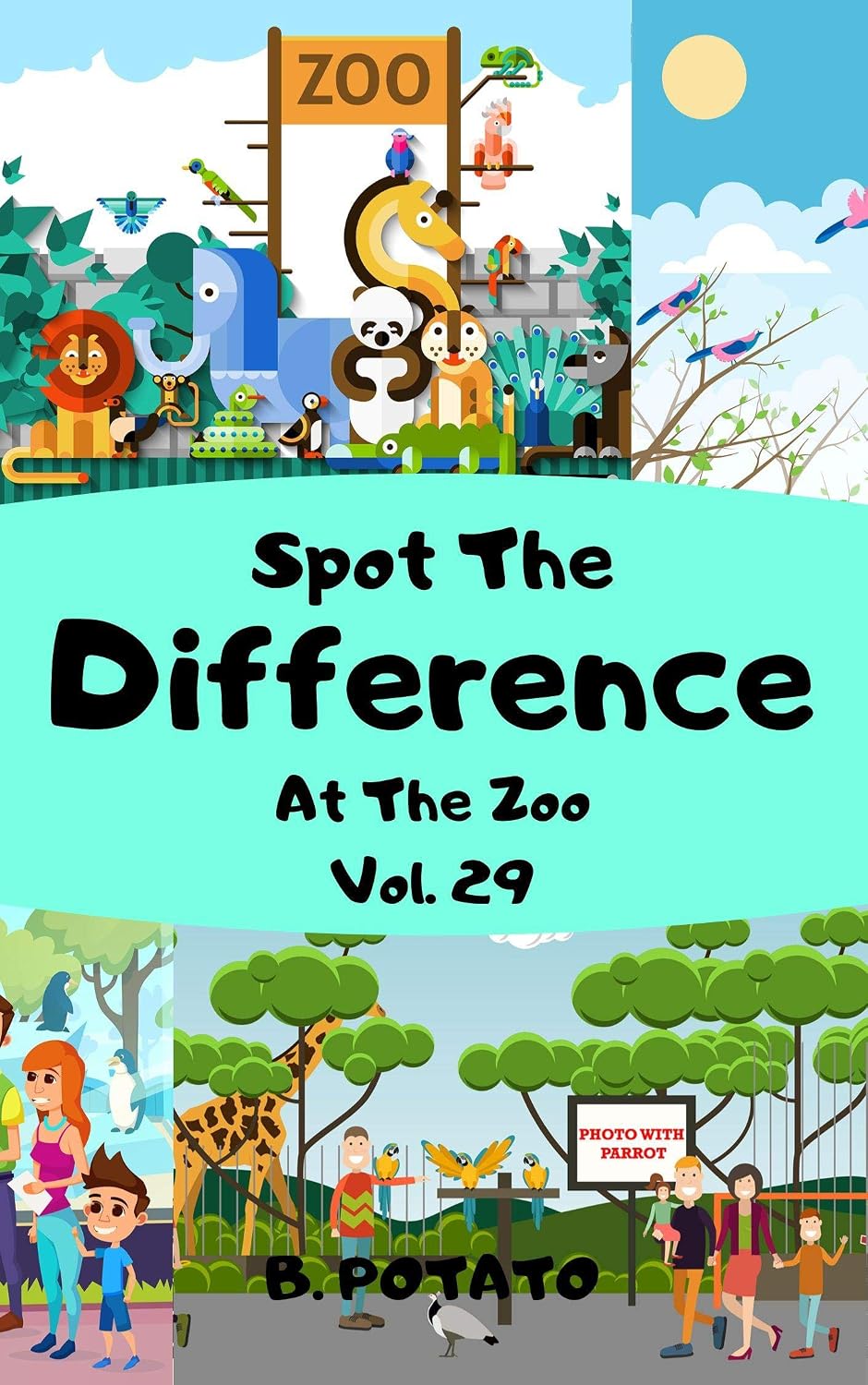 Spot the Difference At The Zoo For Kids Vol.29: Children's Activities ...