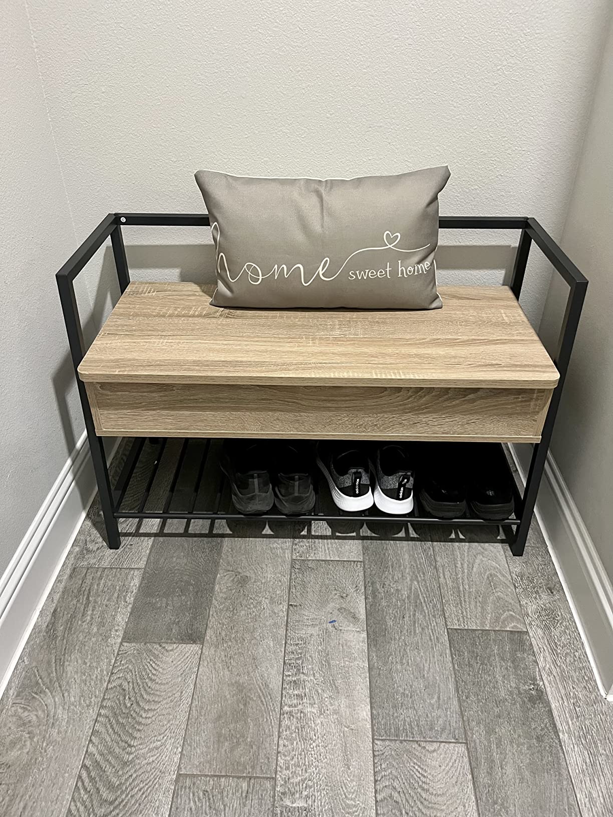 $16/mo - Finance Sauder North Avenue Storage Bench, Charter Oak finish ...