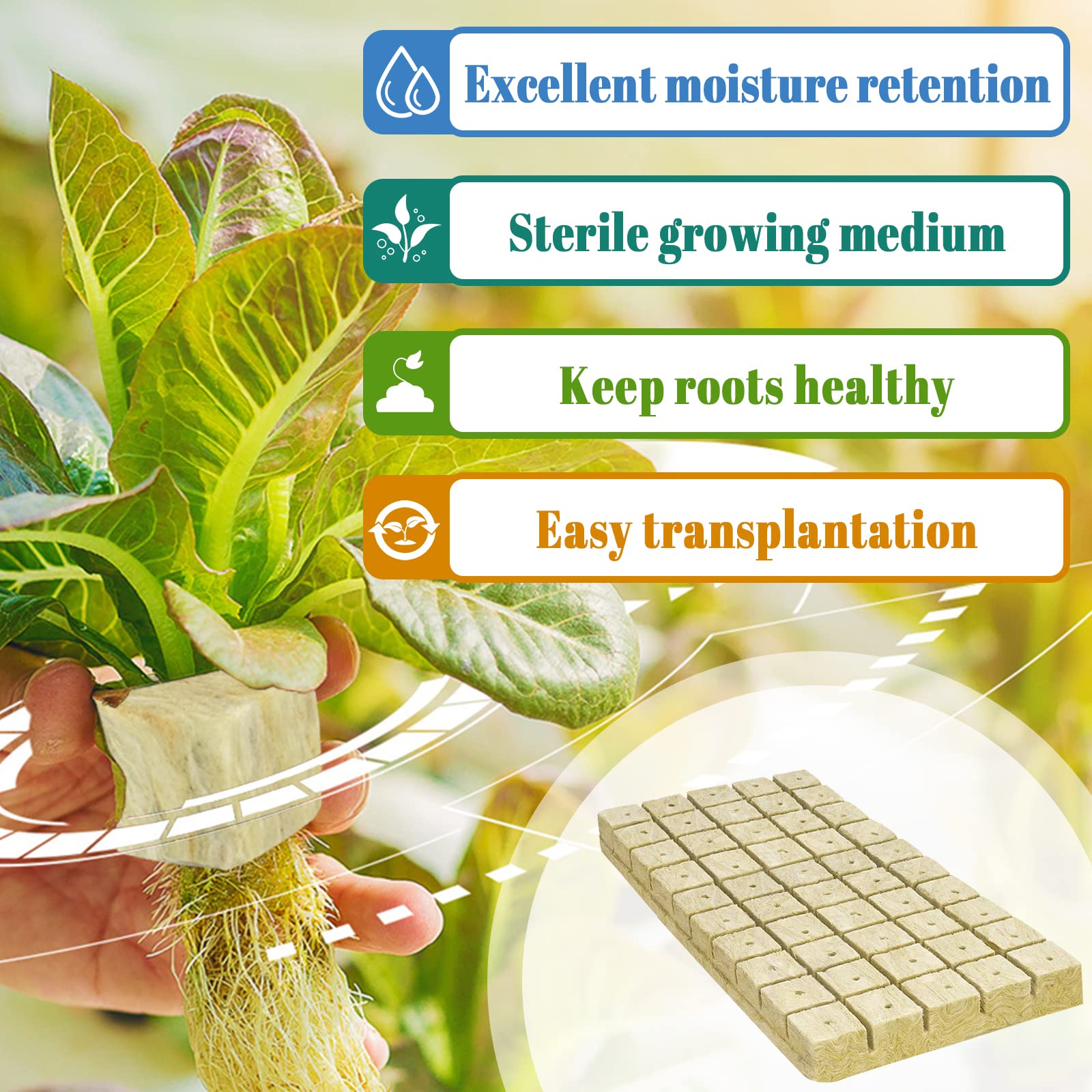 Snapklik.com : Legigo 1 Inch Rockwool Cubes Seed Starter Plugs For ...