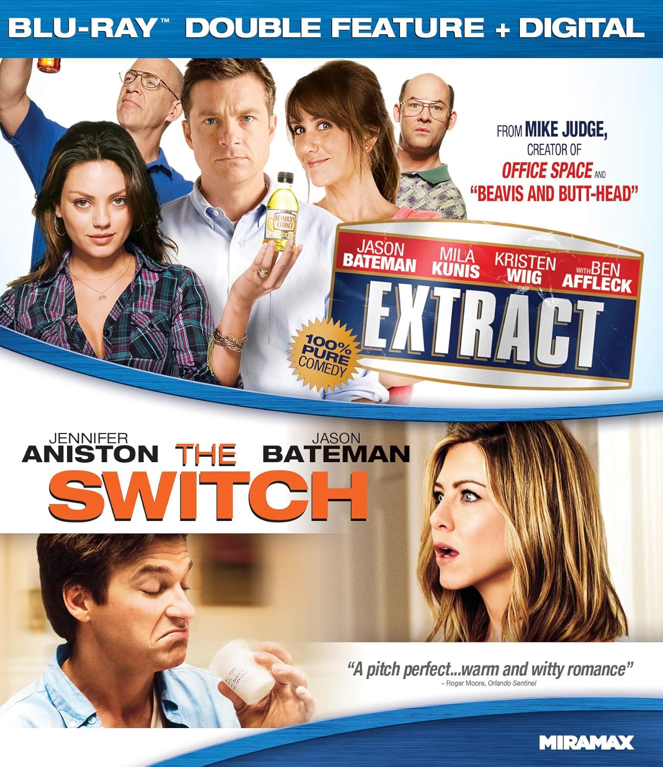 Extract / The Switch [Blu-ray]: Amazon.co.uk: DVD & Blu-ray