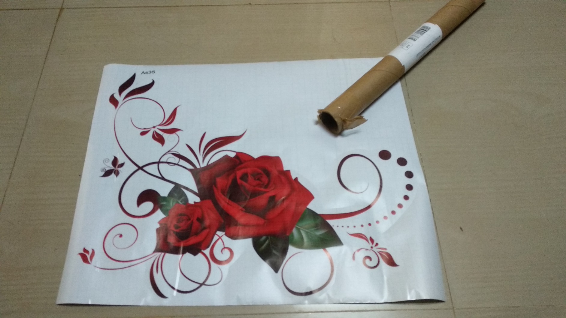 Buy Sticker Hub Red Roses Wall Sticker Door,Window Decal Standard Size ...