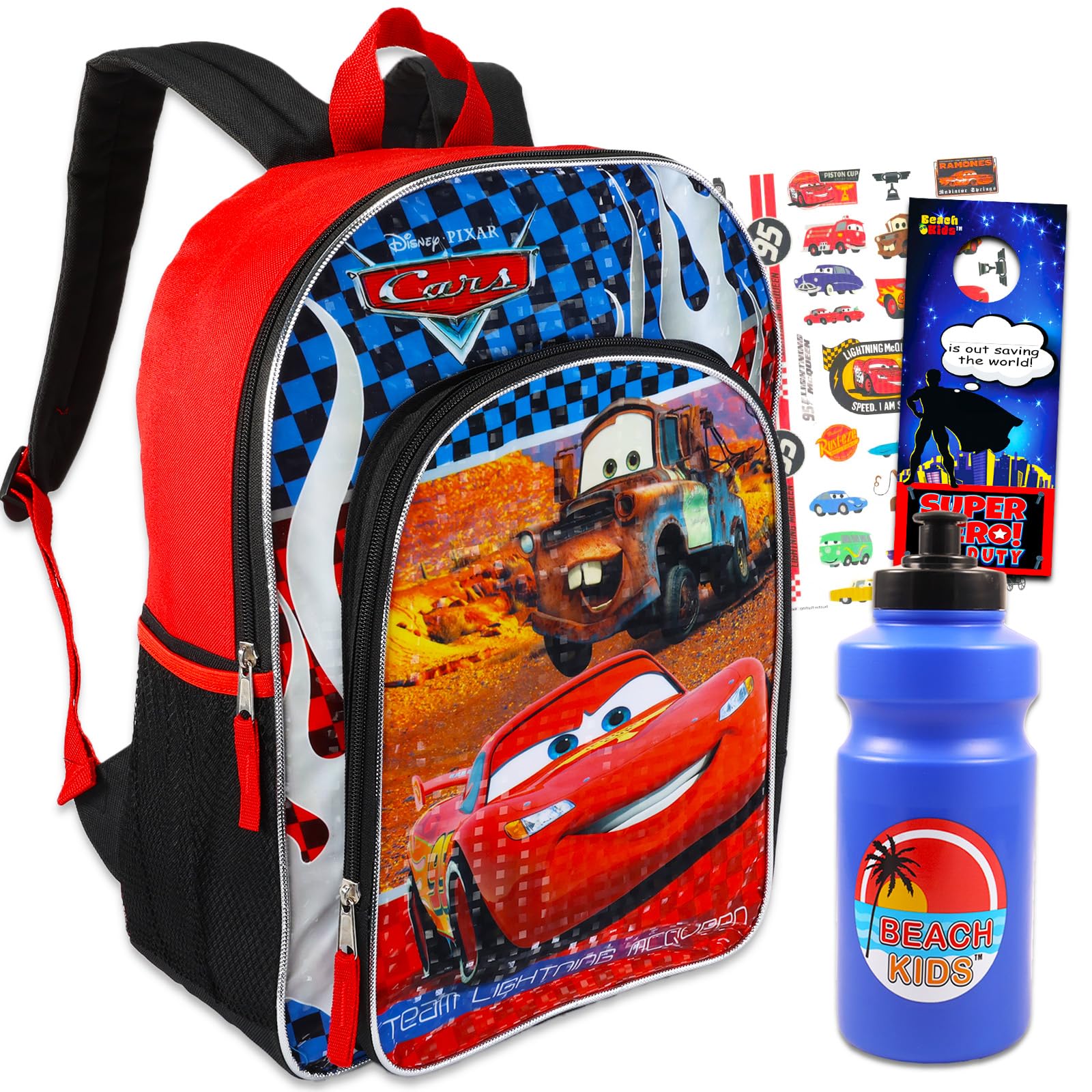 Amazon.com | Disney Cars Backpack for Kids - 16" Cars Backpack ...
