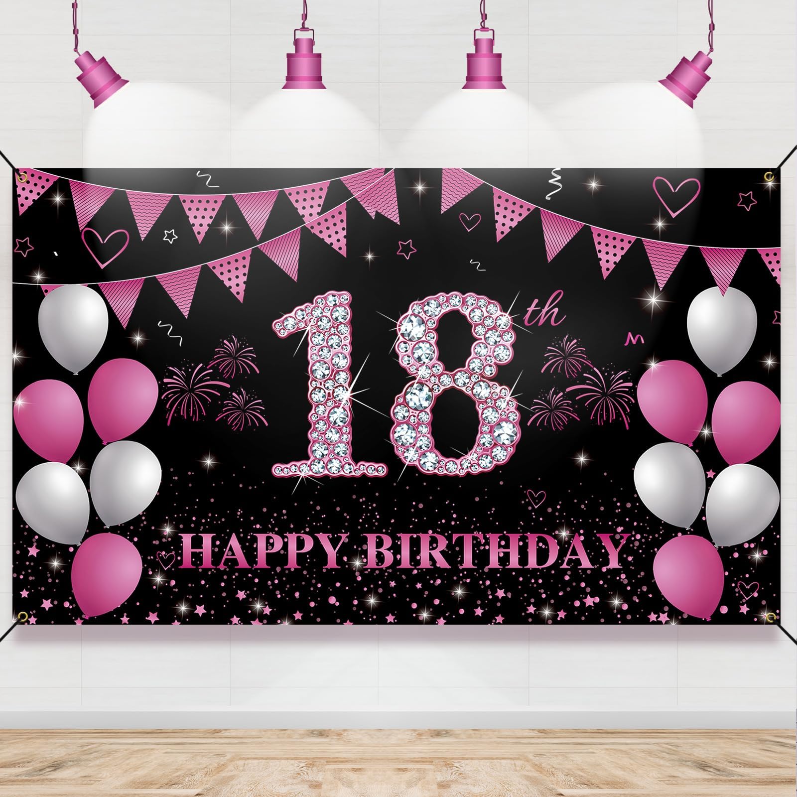 Amazon.com: Dirt Bike Happy Birthday Banner Backdrop Motorcycle ...