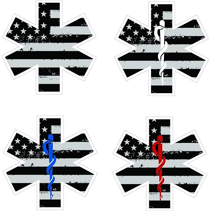 Buy Star of life w/rod of Asclepius decal with tattered/distressed ...