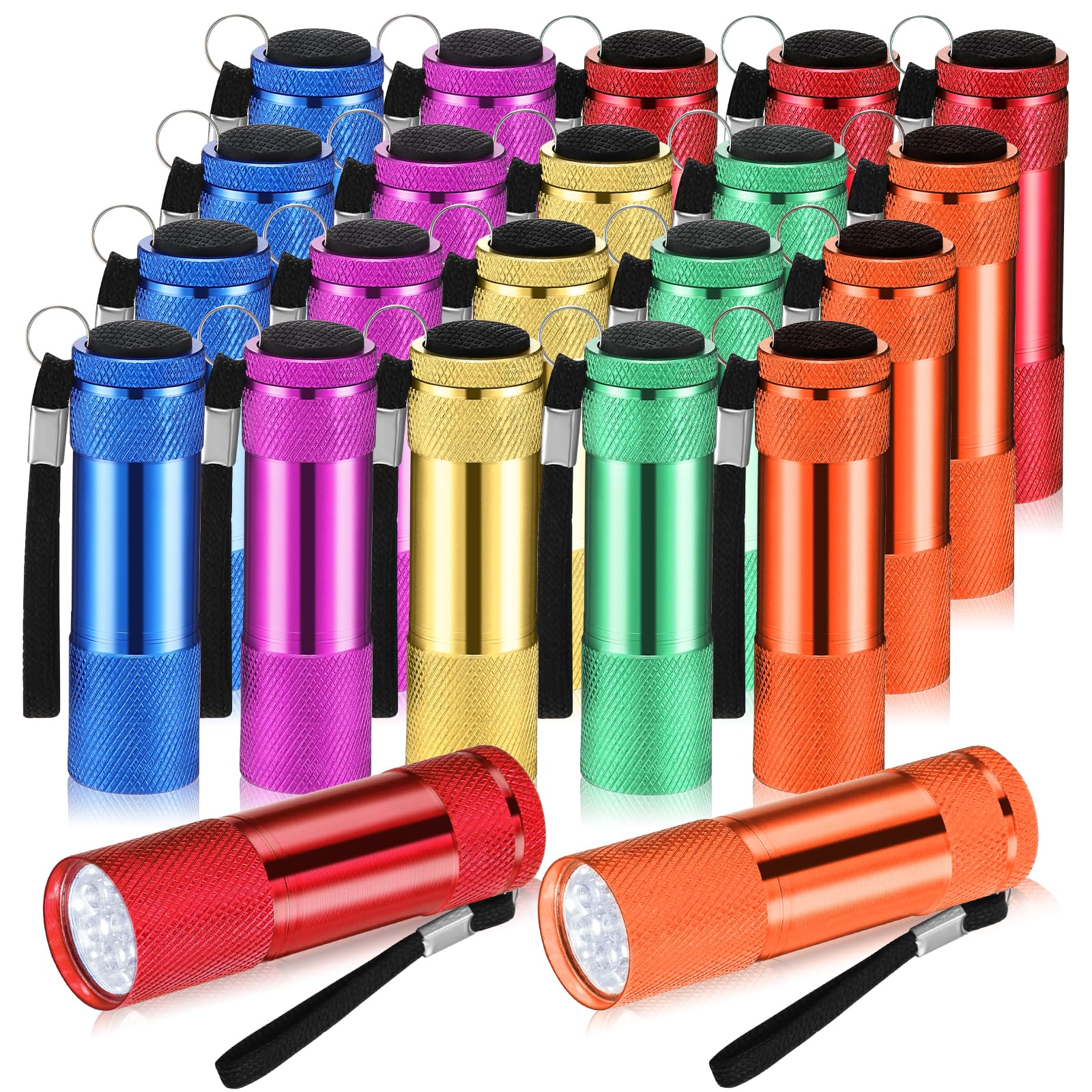 VIHOSE 20 Pcs Mini Flashlights Bulk, Bright Aluminum Handheld Flash ...