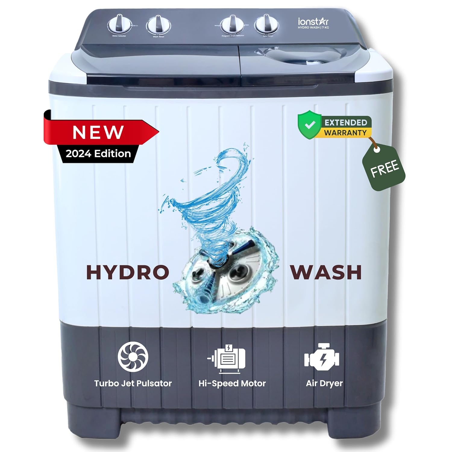 ionstar 7 KG 2024 Hydro Wash Semi Automatic Washing Machine | Magic ...