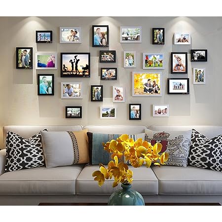Art street - Elevated Set of 10 Individual Black Wall Photo Frame (8 ...
